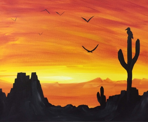 Learn to paint Desert
