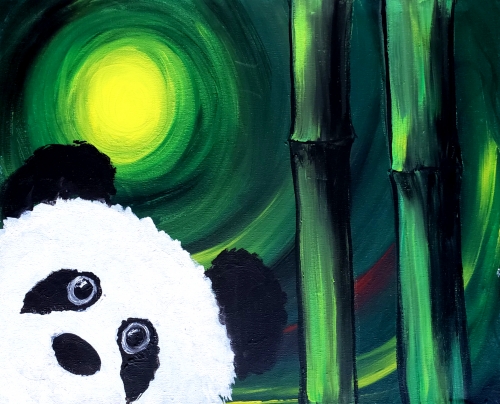 Paint Nite On-Demand: Bamboo Panda with Yulia Art Studio