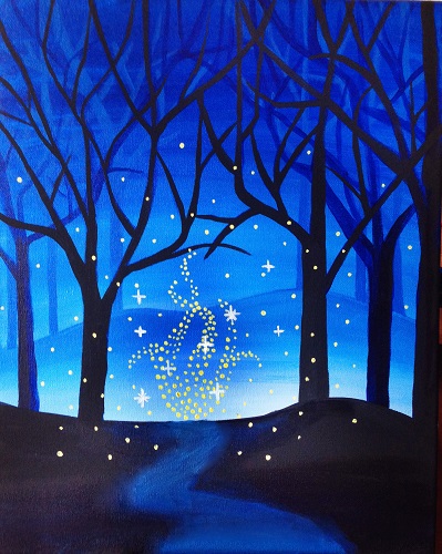 Paint Nite: Enchanted Forest with Faye Nightingale, 11/29/2014