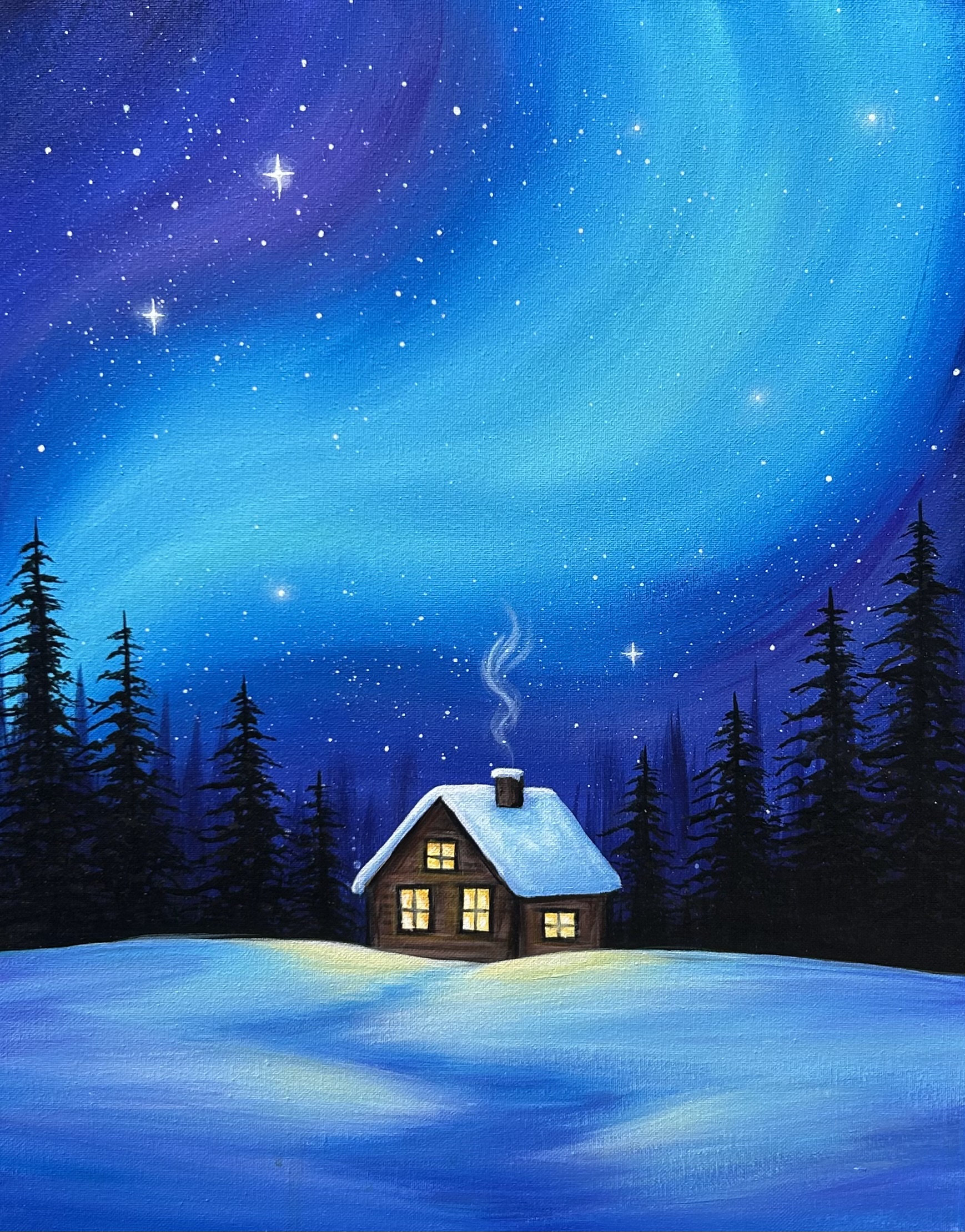 Aurora Cabin Tickets, Wed, Jan 28, 2026 at 7:00 PM | Paint Nite
