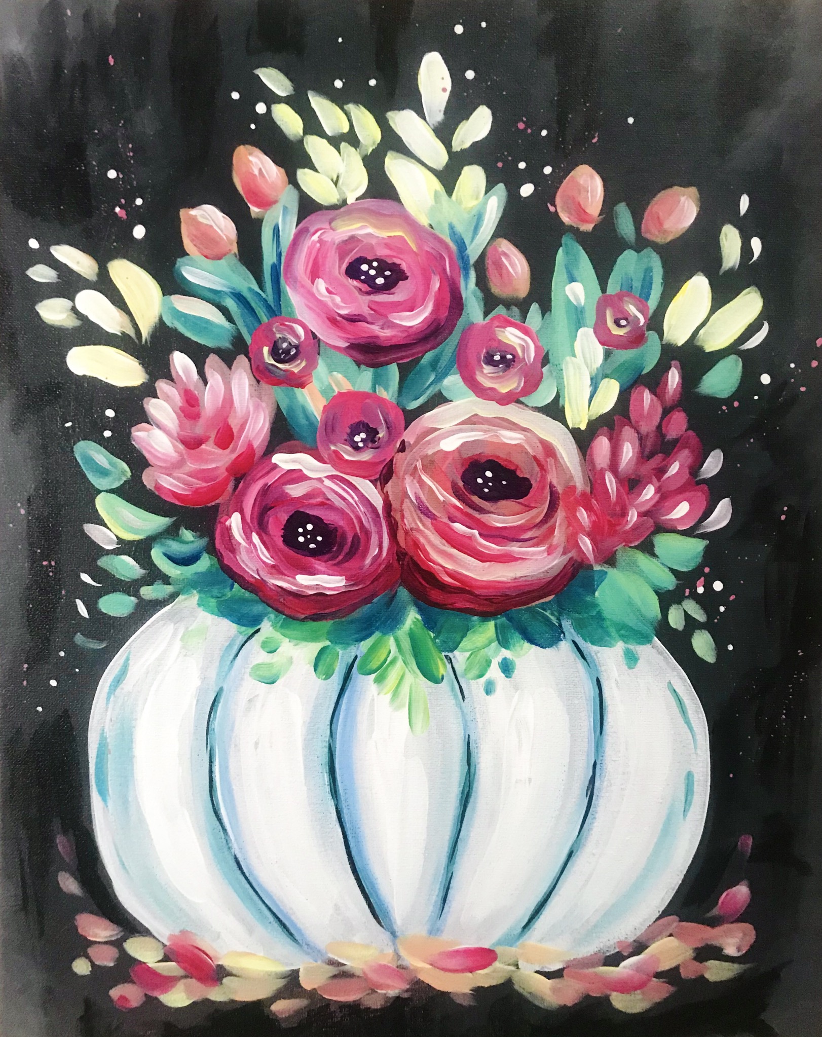 Paint Nite: Pumpkin Blossoms with Debbie Ruff , 10/02/2024