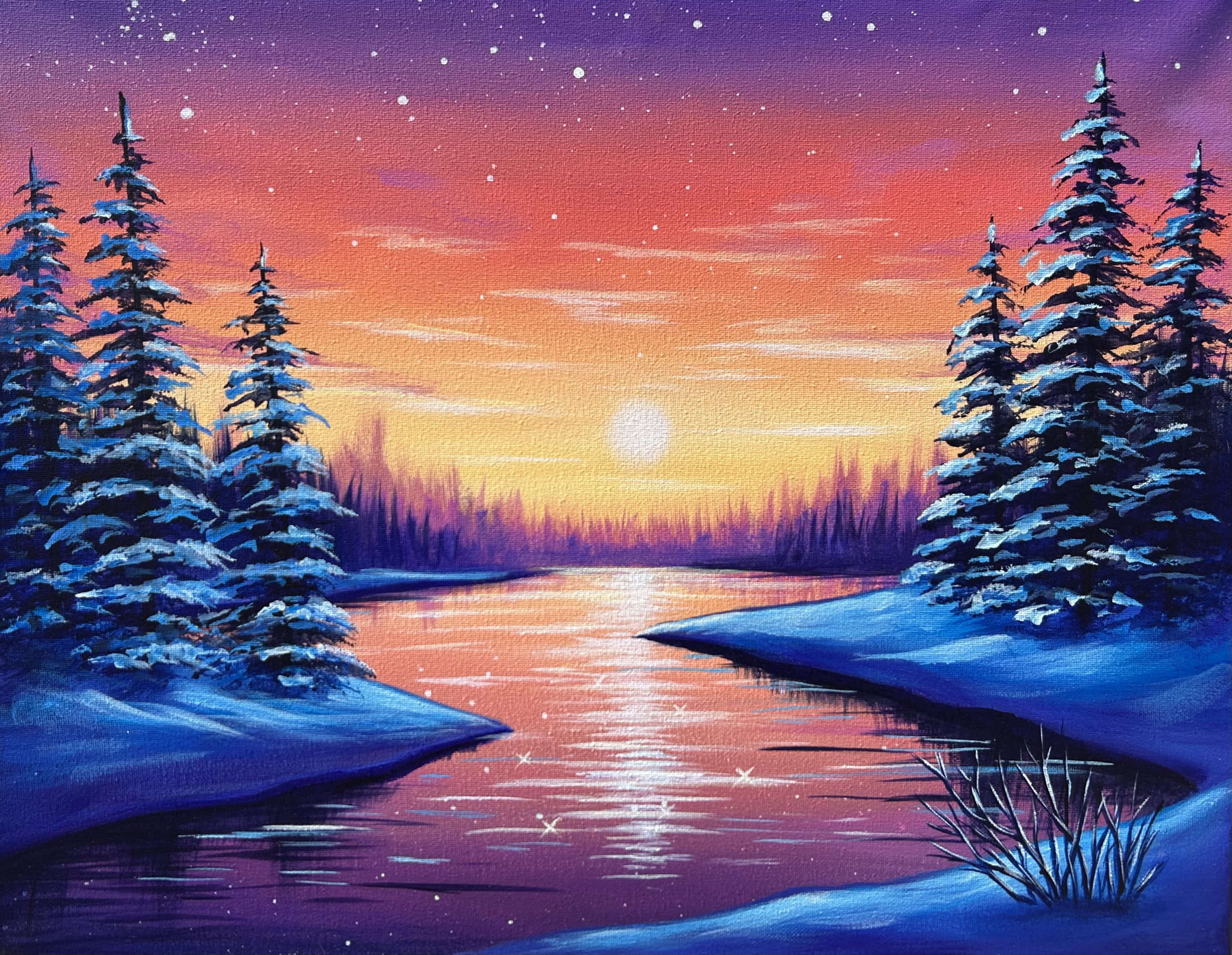 Winter Solstice Sunrise Tickets, Fri, Dec 12, 2025 at 7:30 PM | Paint Nite