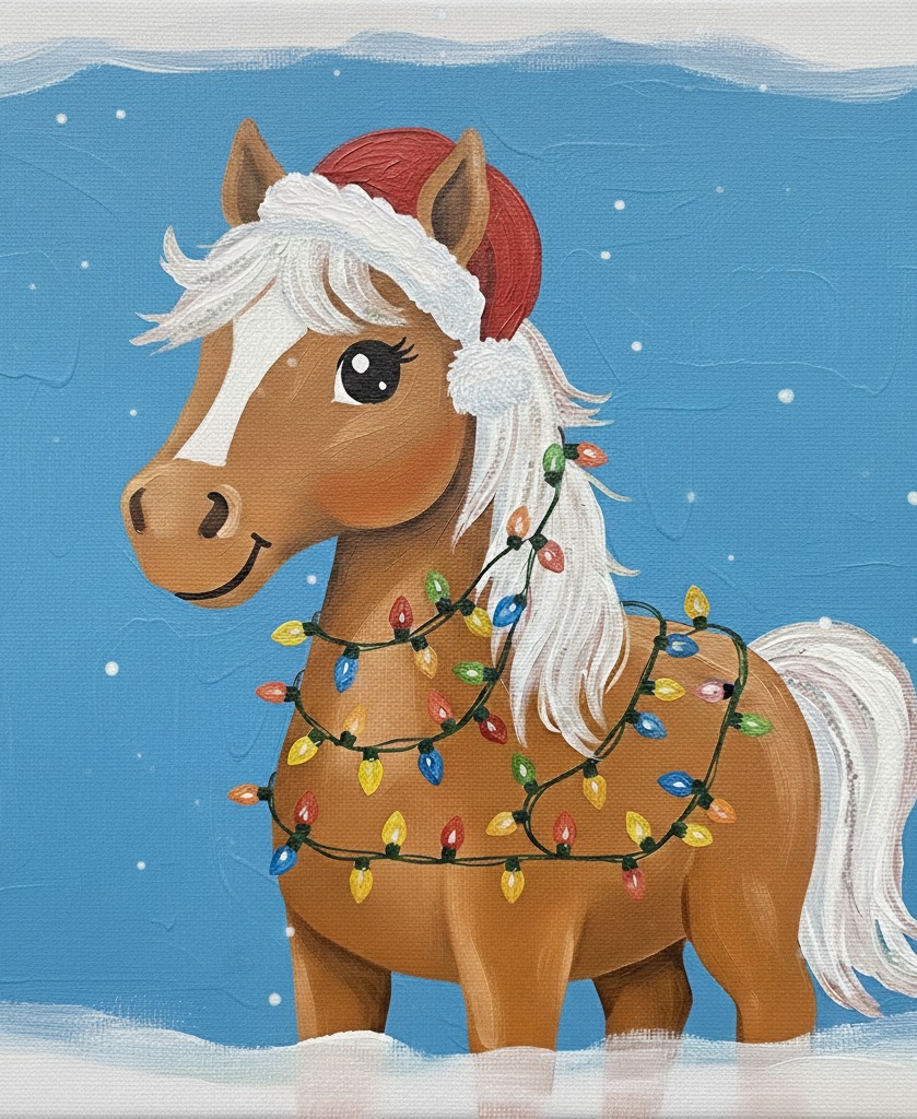 Giddy Up Jingle Horse Tickets, Sat, Dec 13, 2025 at 3:30 PM | Paint Nite