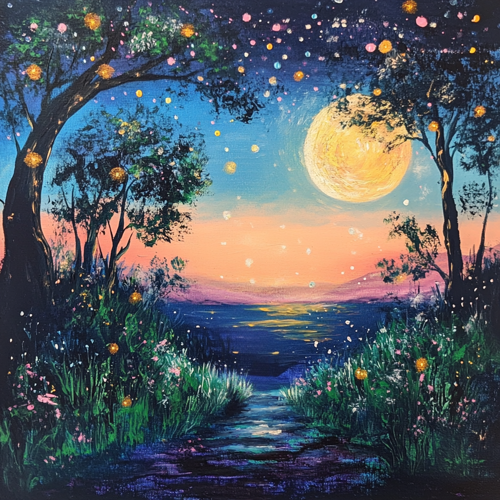 Moonlight Memories Tickets, Wed, Aug 27, 2025 at 7:00 PM | Paint Nite