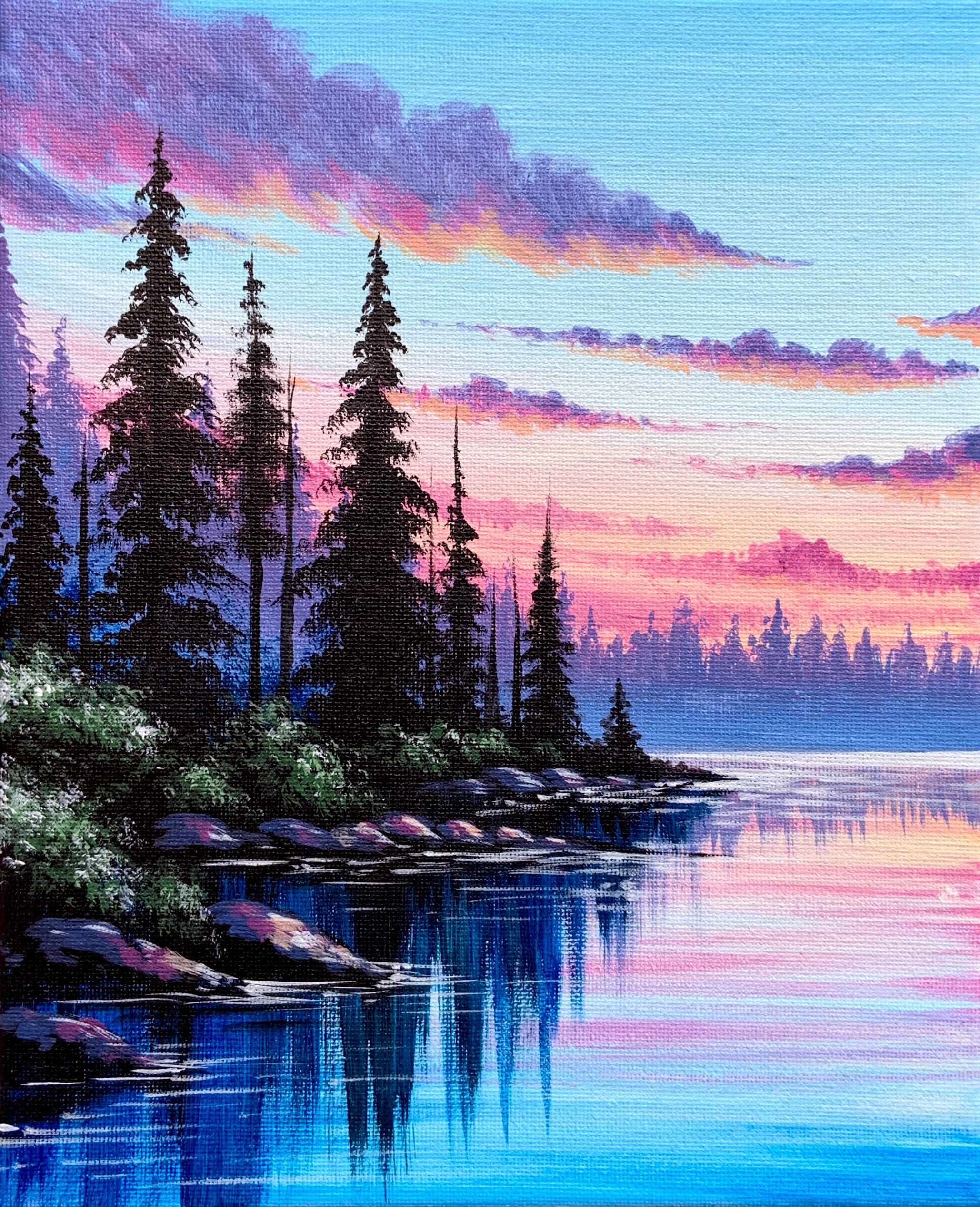 Soft sunset by the water Tickets, Tue, Oct 7, 2025 at 6:00 PM | Paint Nite